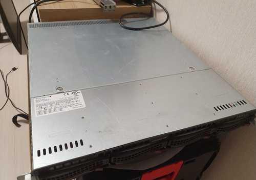Сервер Supermicro 813m-4 Dual Xeon E5-2609 v3 32Gb