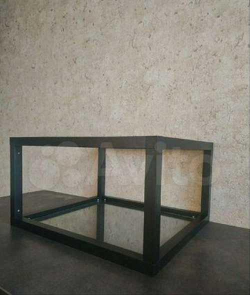 Полка-каркас для кухни 35х25х60 см, алюминий/стекл
