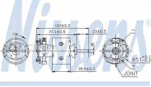 Nissens 87097 Мотор отопителя MB sprinter W905 95