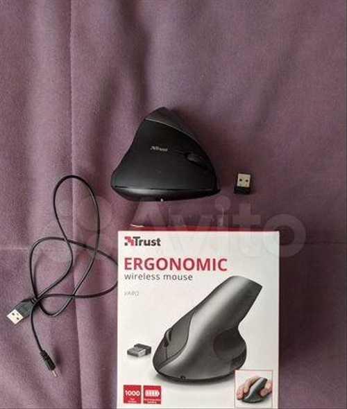 Мышь беспроводная Trust ergonomic