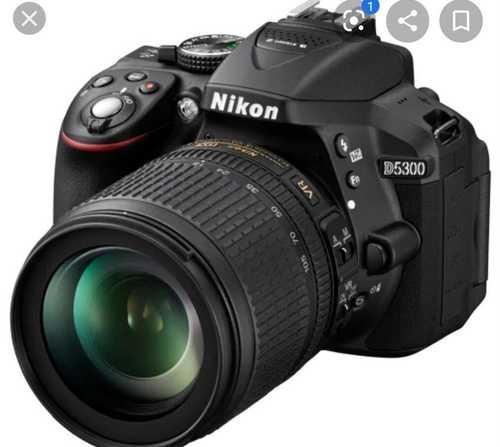 Зеркальный фотоаппарат nikon D5300 + Объектив 18-1