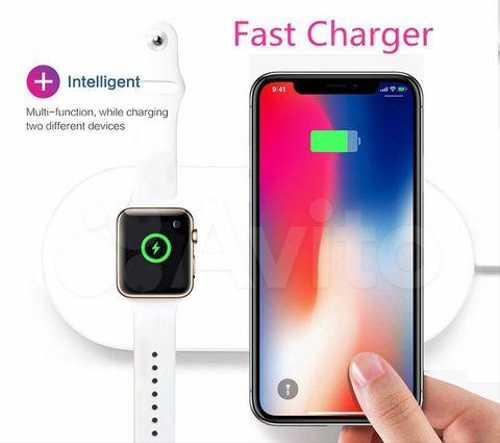 Беспроводное зарядное устройство airpower Mini 2в1 10W