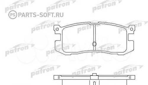 Patron PBP630 Колодки тормозные дисковые задн ford USA probe I 88-93, mazda 626 II 83-87, 626 II Hatchback 83-87, 626 III 87-92, 626 III Hatchback 87