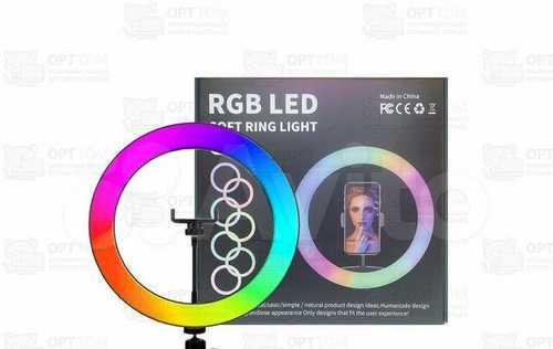 Кольцевая LED-RGB лампа MJ26 (26см - цветная)