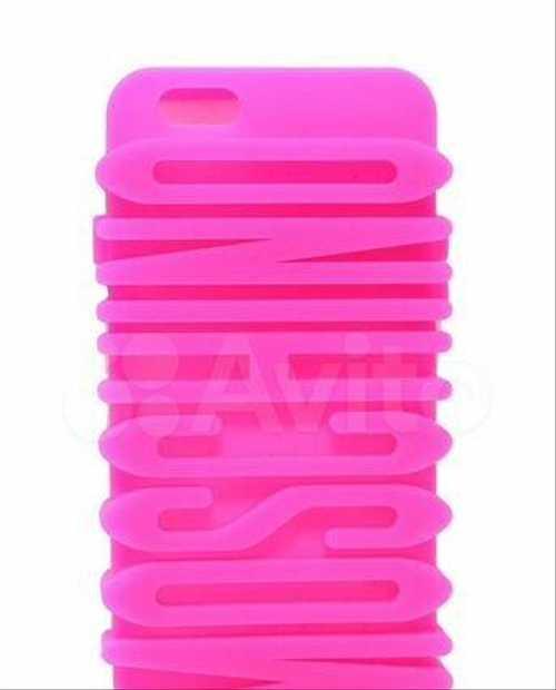 Чехол-накладка для iPhone 6\6S (4.7) moschino темно-розовый