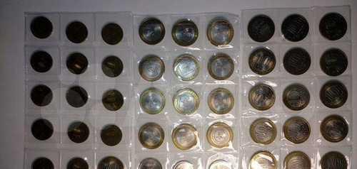 Юбилейные монеты 10р биметалл
