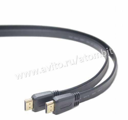 Кабели hdmi v1.4b 1, 1,8, 3 м Cablexpert плоские