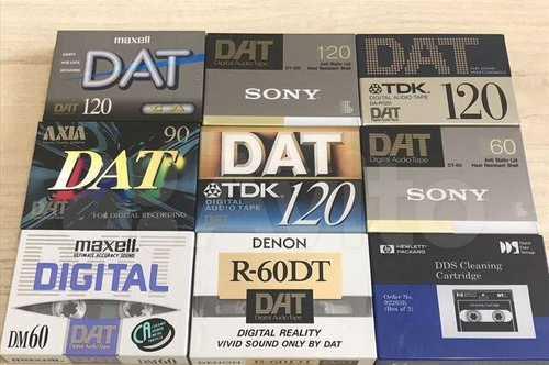 DAT кассеты Sony, TDK, Maxell, Axia новые