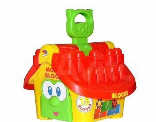 Развивающая игрушка Полесье "Логический домик Маленький строитель", Molto (9646)