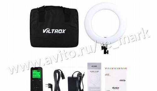 Кольцевой осветитель Viltrox VL-600T + адаптер