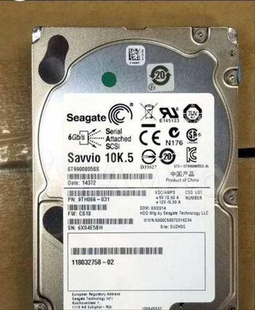 Жесткие диски Seagate Savvio 10K.5 Модель: ST99008