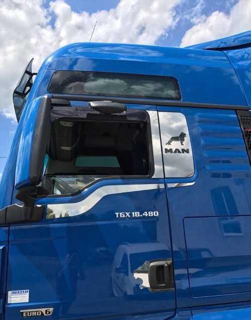 Накладки на стойки дверей для MAN TGX