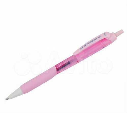 Ручка шариковая автоматическая "Jetstream SXN-101-07FL" синяя, 0,7 мм, розовый