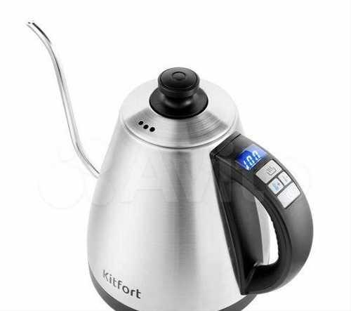 Чайник для варки кофе Kitfort KT-689, 1 л, 18502200 Вт