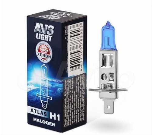 Галогенная лампа AVS atlas H1 (A78892S) 1шт. 5000К 24V 70W- яркий белый цвет, кварцевое стекло, керамический патрон