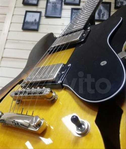 Электрогитара Epiphone dot 335 sunburst