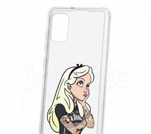 Чехол-накладка Samsung Galaxy A41 Kruche Print Tattoo Girl