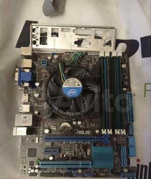 Intel Core i3-3240 + asus B75M plus +8GB + кулер