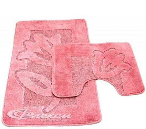 Набор ковриков д/ванной Zalel 2 пр. 55х85 (розовый)