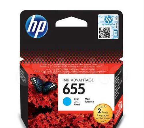 Картридж HP № 655 Cyan (CZ110AE)