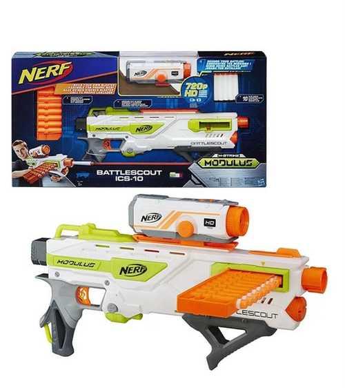 Новый Оригинал Nerf Модулус Баттлскаут с камерой