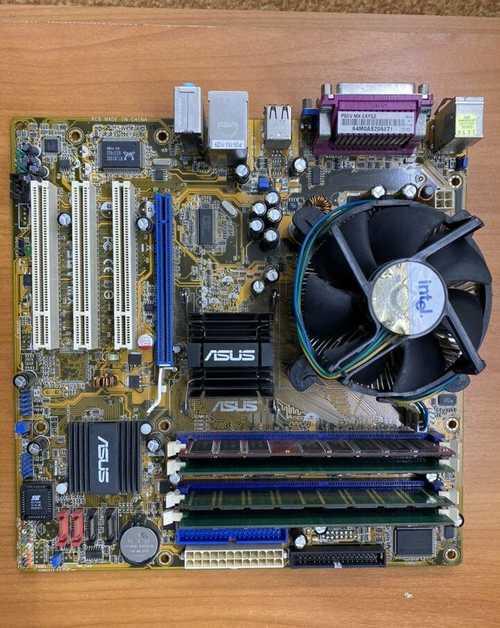 Мать плата+ озу 2 + intel celeron