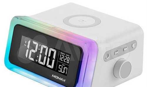 Беспроводное зарядное устройство с часами Momax Q.Clock 2 (White)