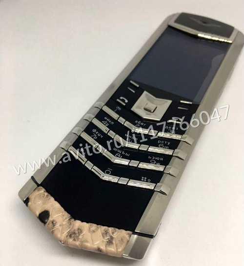 Vertu Signature S Design Silver Python