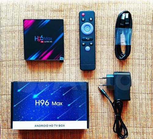 Smart tv BOX H96max приставка на Android 10.0