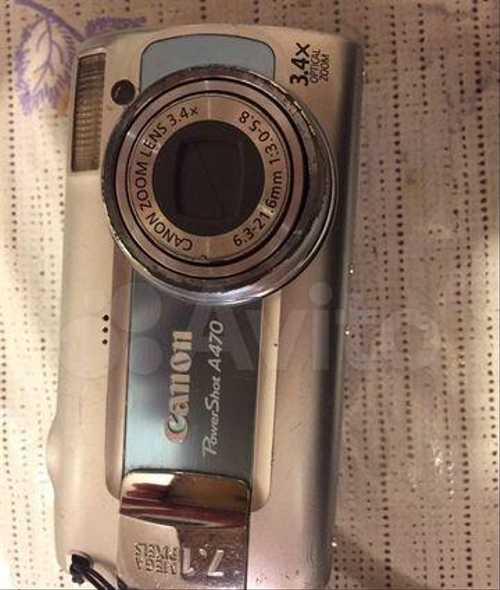 Фотоаппарат canon PowerShot A470