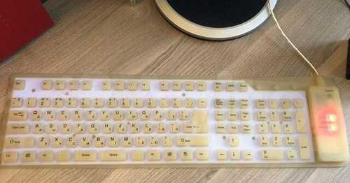 Гибкая водонепроницаемая клавиатура с подсветкой