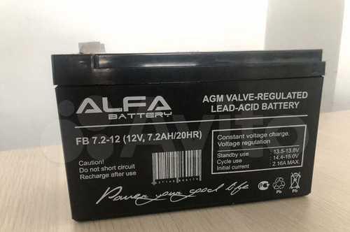 Аккумуляторная батарея Alfa battery fb 7.2-12 (12V