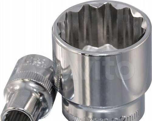 Головка торцевая 12-гранная 1/2"DR, 19 мм Ombra 112319