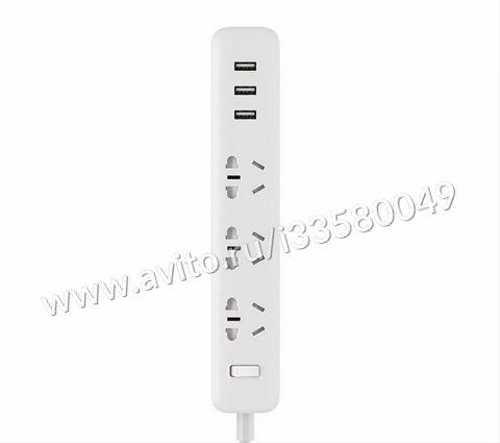 Удлинитель Xiaomi Mi Power Strip (3 розетки+3 USB