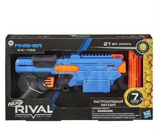 Бластер Hasbro nerf Райвл Финишер синий E8877121