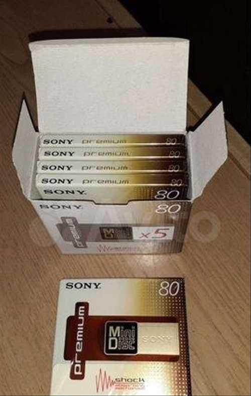 Мини диски Sony. 5 шт