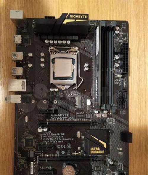 Материнская плата Gigabyte + i5 7600