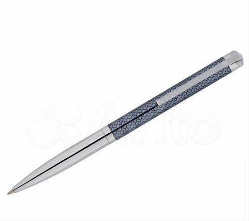Ручка шариковая Delucci "Volare", синяя, 1,0 мм, корпус серебро/серо-голубой (CPs 11405)