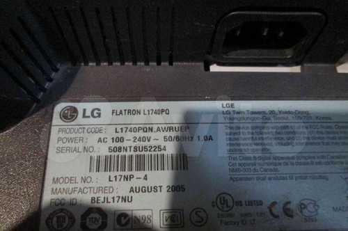 Монитор LG L1740PQ