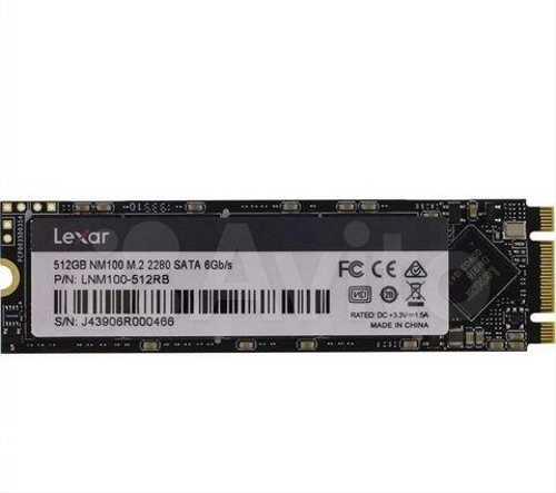Твердотельный SSD накопитель Lexar M.2 512Gb (LNM1