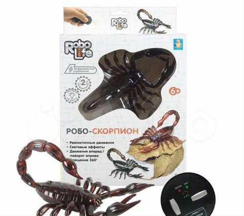 Интерактивная игрушка 1Toy Робо-скорпион на ик управлении, коричневый (Т10894)