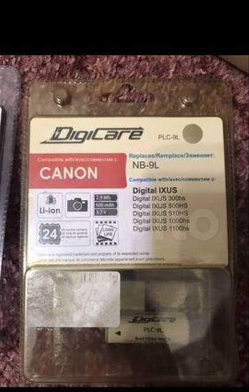 Аккумулятор для фотоаппарата Canon NB-9L