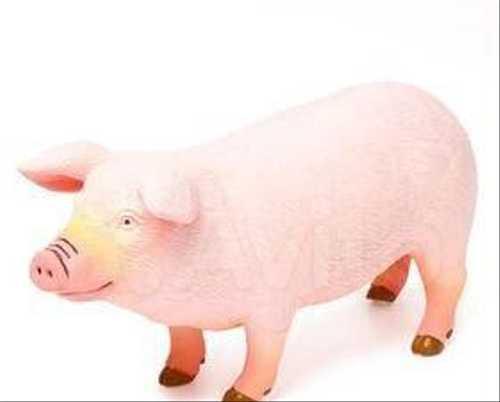 Фигурка животного «Домашняя свинья», длина 28 см