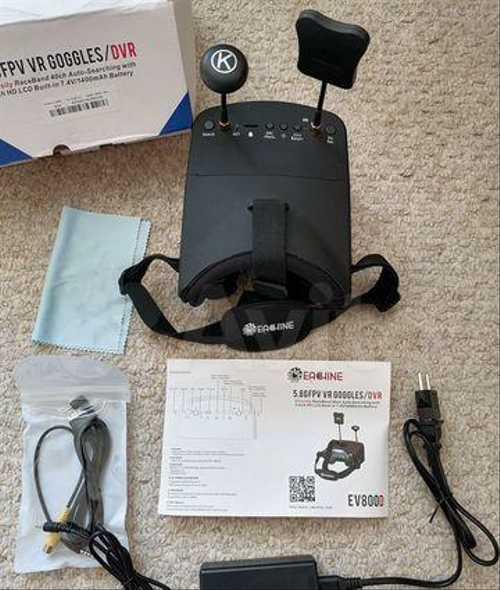 FPV шлем Eachine EV800D 5.8G 40CH, 5 дюймов