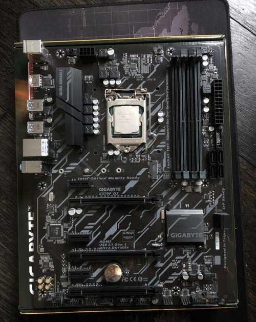 Intel core i5 8400, gigabyte z370p D3