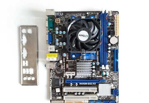 Связка ASRock 960GM-GS3 FX + FX4100 4 ядра + кулер