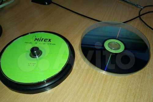 Компакт-диск DVD/RE Mirex. Объём 4,7 Гб