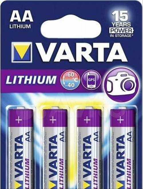 Батарейка литиевая varta Professional Lithium AA 4 шт