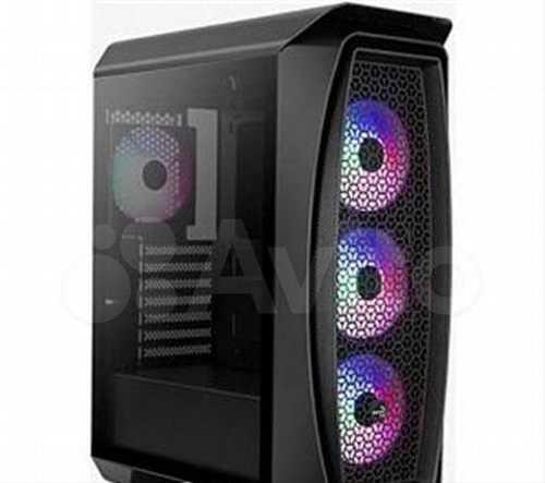 Корпус MidiTower AeroCool Aero One Frost Black #ONE-frost-G-BK-V1
