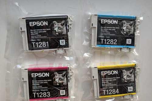 Epson картриджи T1282, T1283, T1284 для принтера